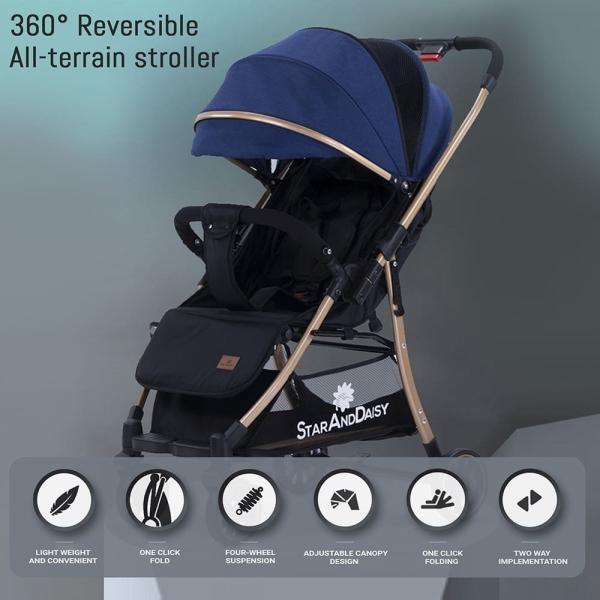 StarAndDaisy Travel Elite Stroller/Parm for Baby/Kids, Easy Fold with ...