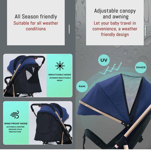 StarAndDaisy Travel Elite Stroller/Parm for Baby/Kids, Easy Fold with ...