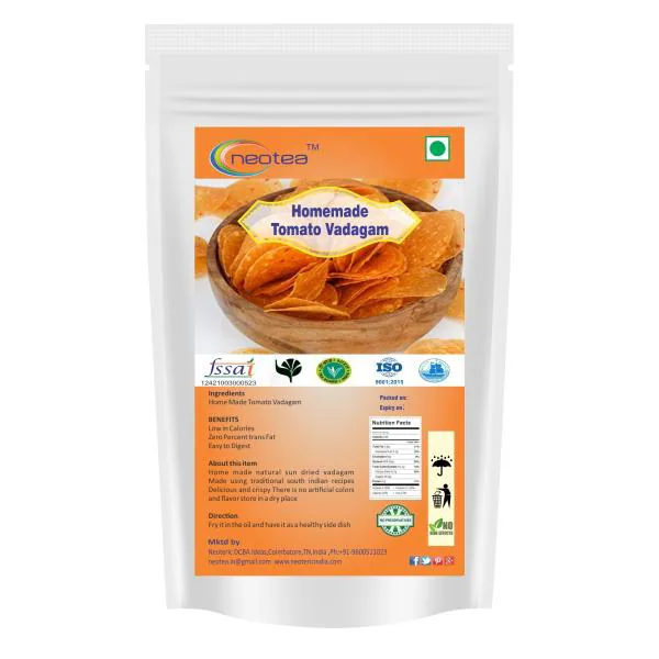 Neotea Homemade Tomato Vadagam, Fryums 200 g - JioMart