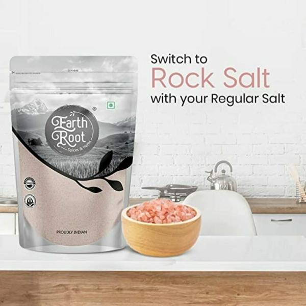 EarthRoot Rock Salt Powder, 1kg, Senda Namak, Himalayan Salt, Pink Salt ...