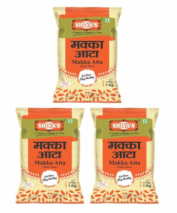 SHIVA'S MAKKA ATTA | MAIZE FLOUR | CORN FLOUR - 3 KG - JioMart