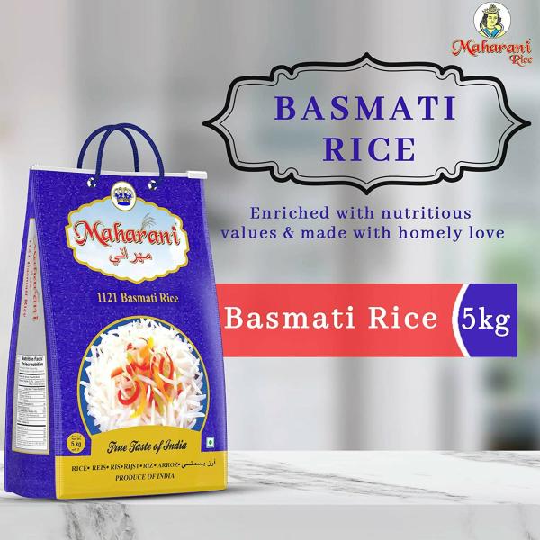 Maharani Premium 1121 Long Grain Basmati Rice 5 Kg - JioMart