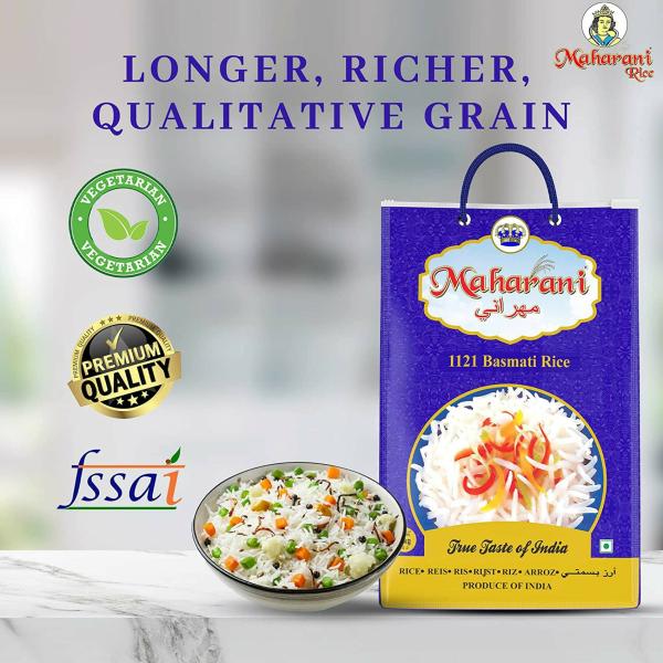 Maharani Premium 1121 Long Grain Basmati Rice 5 Kg - JioMart