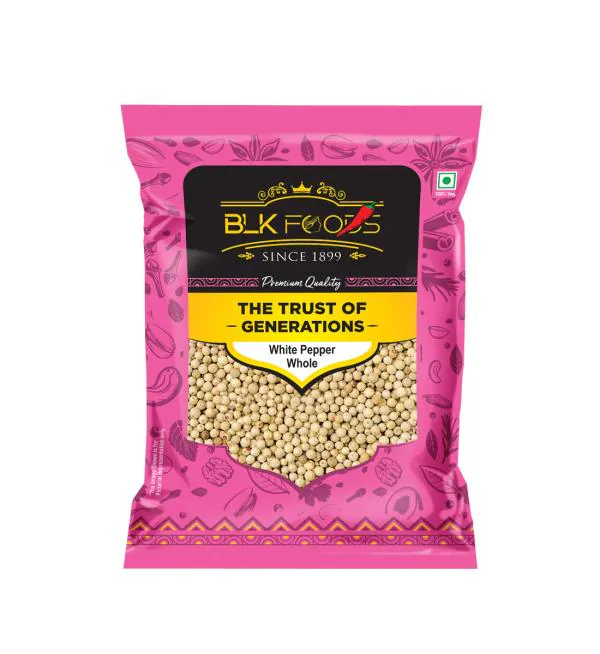 BLK Foods Select White Pepper Whole (Safed Mirch Sabut) 200g - JioMart