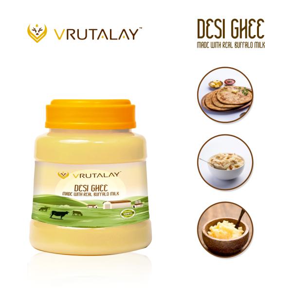 Vrutalay Buffalo Ghee 1 Litter - E | Baffelo Ghee | Buffalo Desi Ghee ...