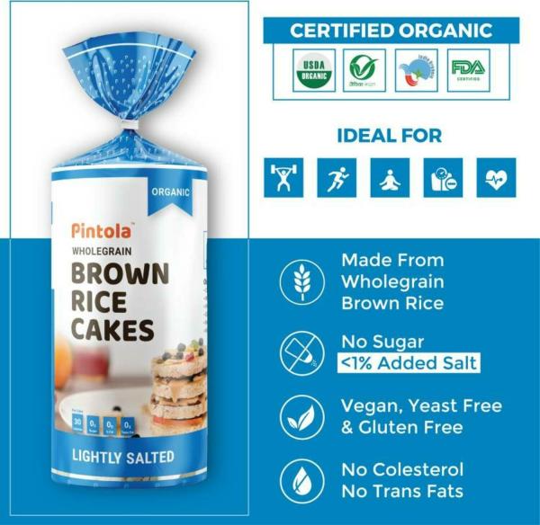 Pintola Whole Brown Rice Cake 125g(Salted) - JioMart