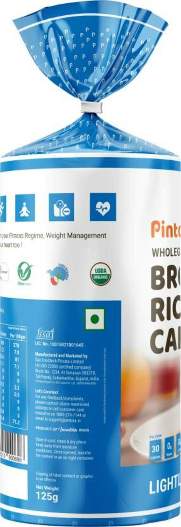 Pintola Whole Brown Rice Cake 125g(Salted) - JioMart