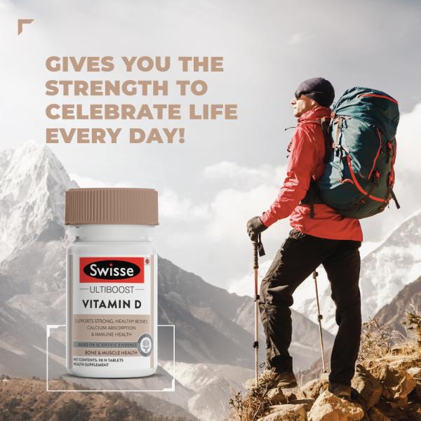 Swisse Vitamin D Supplement 90 Tablets - JioMart