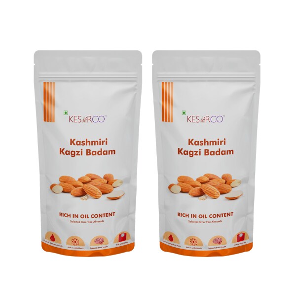 KesarCoKashmiri Kagzi Badam 400gm - JioMart