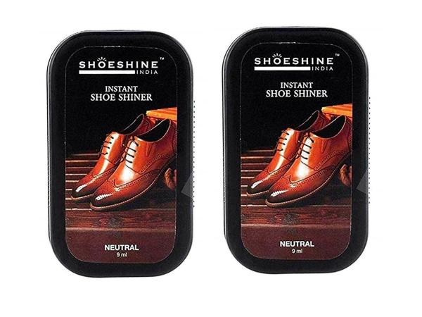 Shoeshine shoe shiner (Pack of 2) Neutral shoe shine sponge - JioMart