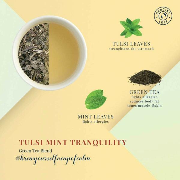 Dancing Leaf Tulsi Mint Tranquility, 100g - JioMart