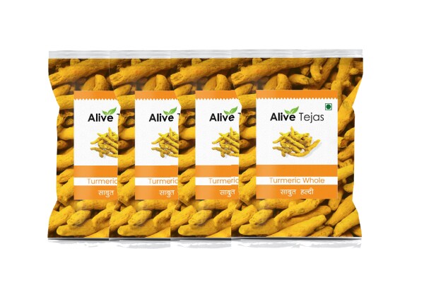 Alive Tejas Best Quality Sabut Haldi -250gm (Pack Of 5) Turmeric Whole ...