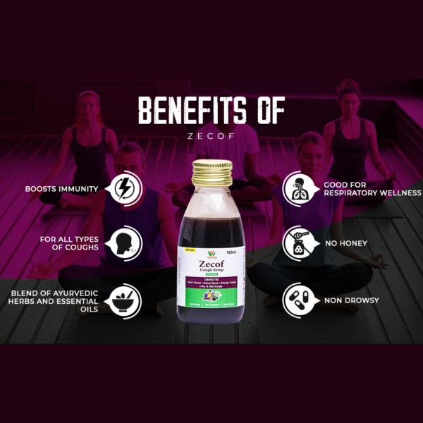 Vaddmaan Zecof 100 Ml Pack Of 4 Pure Herbal And Natural Ayurvedic Syrup ...