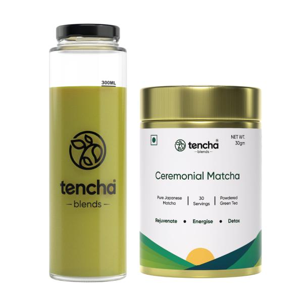 Tencha Blends Ceremonial Matcha with Tumbler and a Free Spoon - JioMart