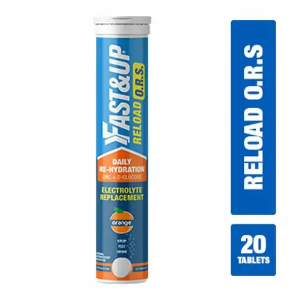 Fast&Up Reload ORS Electrolytes With Zinc & D-Glucose Effervescent ...