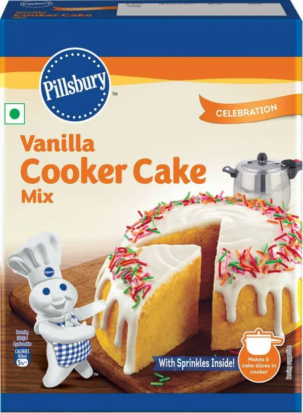 Pillsbury Vanilla Cooker Cake Mix (Pack of 4 - 150gm Each) - JioMart