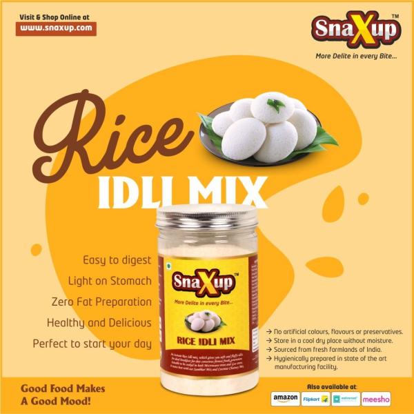 SnaXup Rice Idli Premix | Instant Ready to cook | Soft Fluffy Idli | No ...