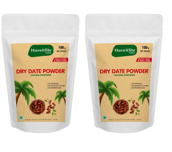 Haveitlite Foods Dry Dates / Khajur / Chhuhara Powder Natural Sweetener ...