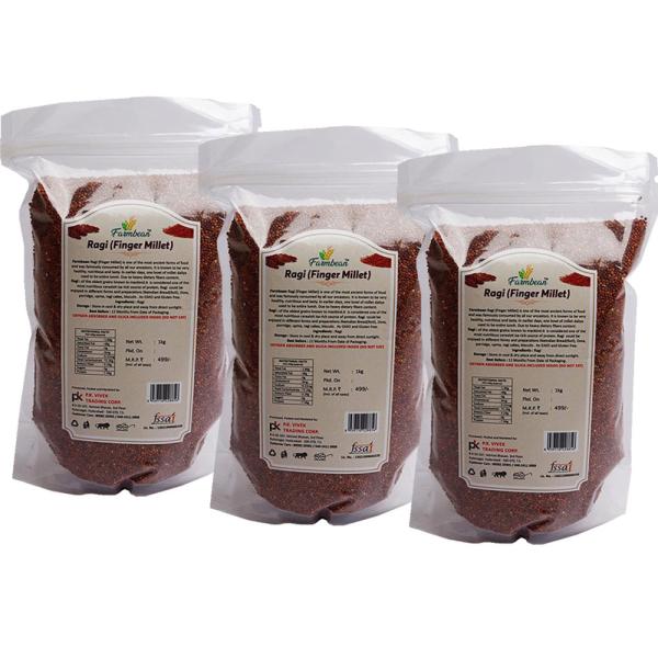 Farmbean Natural Finger Millet | Ragulu | Ragi | Nachani 3 kg - JioMart