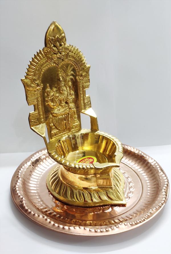 NAAYAGI - Kanchipuram KAMAKSHI VILAKKU / Diya - Pure Brass Made - 7 ...