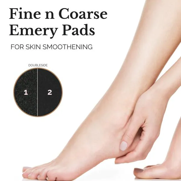 TRITON Professional Dual Sided Emery Wooden Foot Scraper,Filer Hard n ...