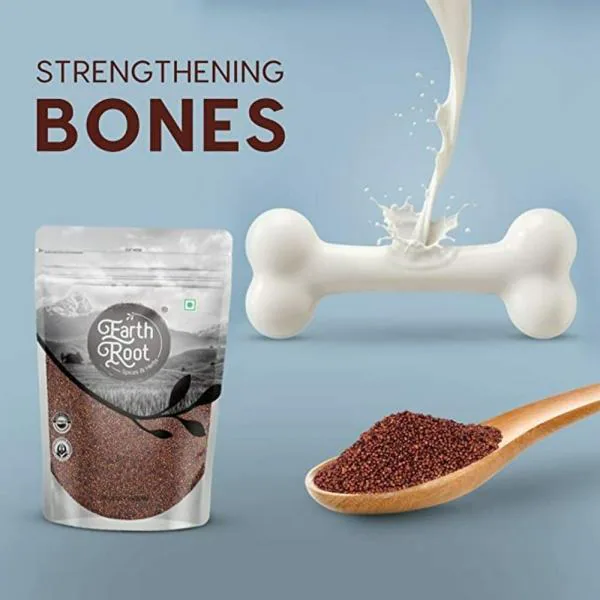 EarthRoot Natural Finger Millet, Ragulu, Ragi, Nachani, 500gm - JioMart