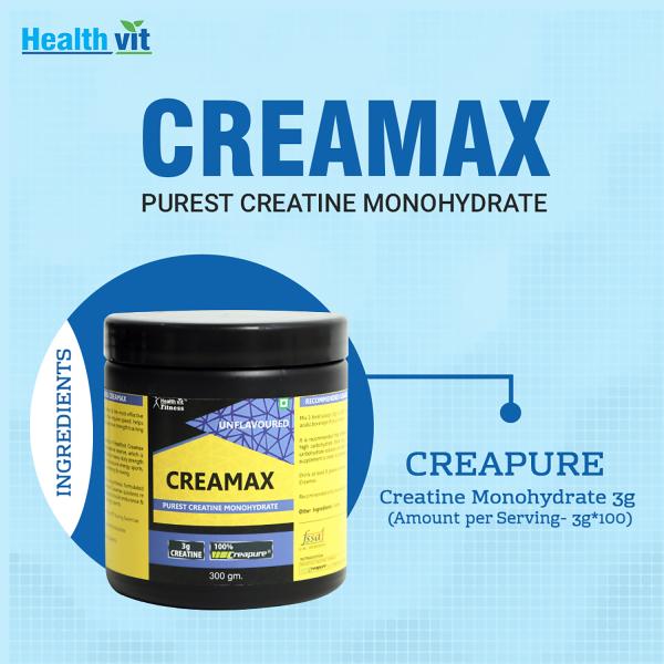 Healthvit Fitness Creamax CREAPURE German Made Purest Creatine ...