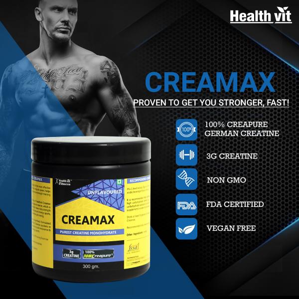 Healthvit Fitness Creamax CREAPURE German Made Purest Creatine ...