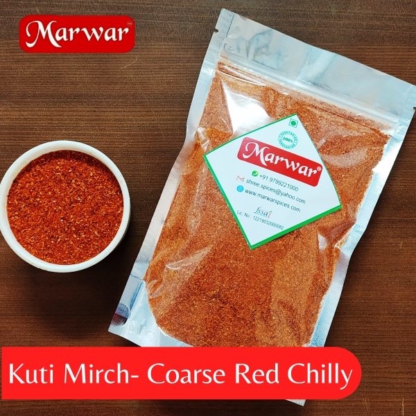 Marwar Kutilal Mirch-Red Chilli- Coarse Grounded (Lal Kuti Mirchi | Red ...