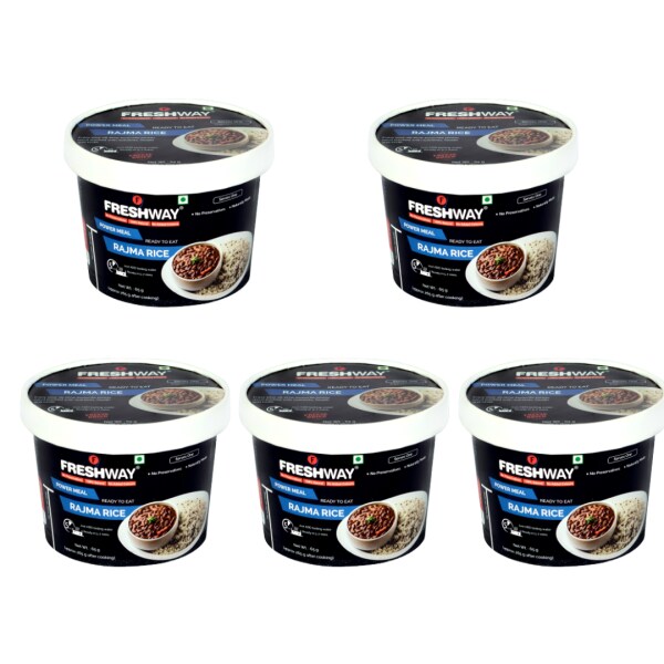 Freshway Heat and Eat Combo of 2-Chole Rice, 2-Rajma Rice, 1-Paratha ...