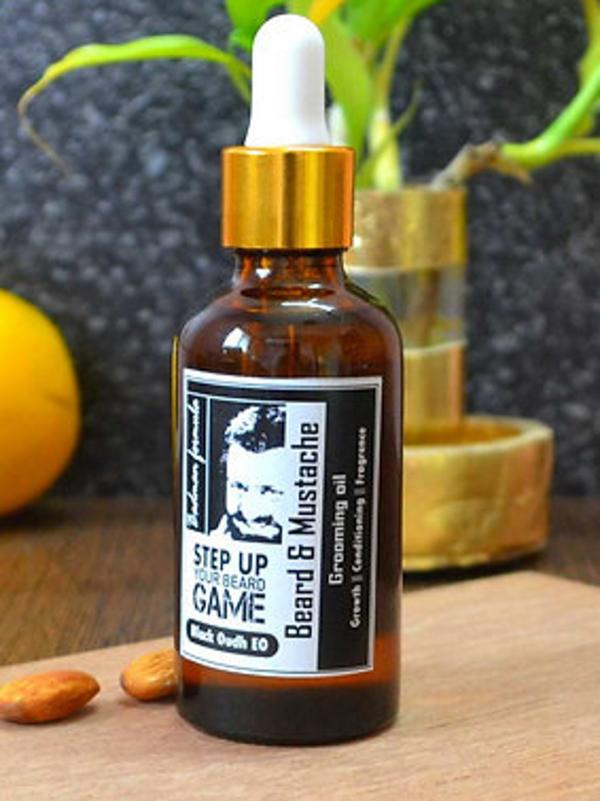 Pratha-Beard & mustache Oil | Rich blend of Black Oudh and Argan oil ...