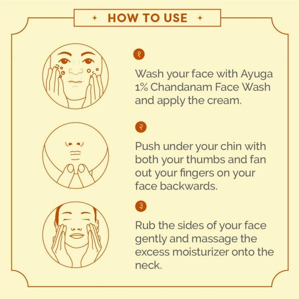 Ayuga 5% Chandanam Light Face Moisturizer, with Sandalwood, Turmeric ...