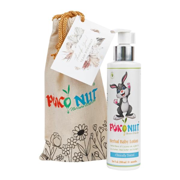 Pokonut's Herbal Baby Lotion (200 ml) - JioMart