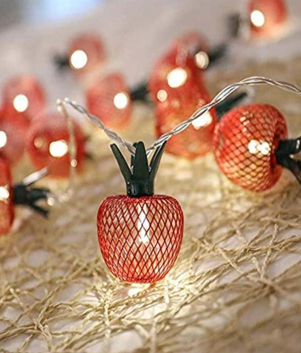 X4Cart Warm White Plastic 16 LED Cherry, Apple String Lights - JioMart