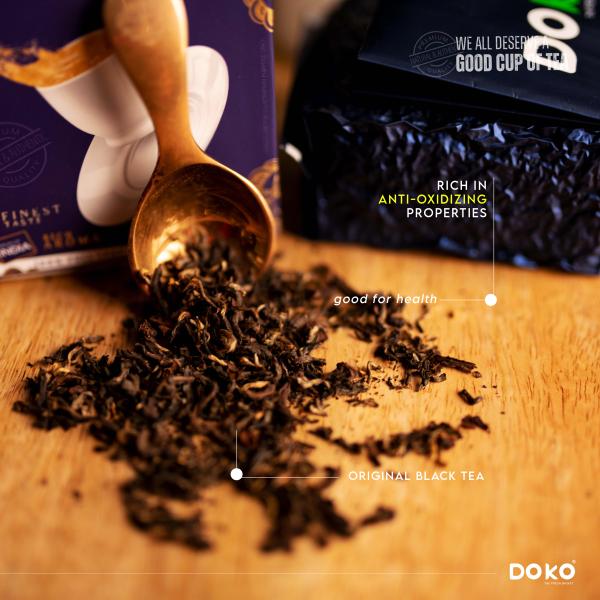 Doko Exotic Darjeeling Black Tea| Full Leaf Authentic Black Tea| Golden Cup Color| Natural ...