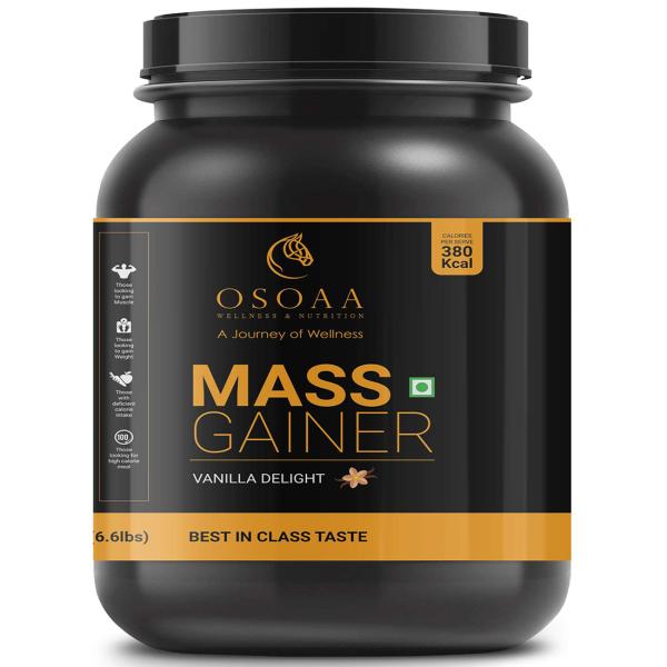 OSOAA Vanilla Mass Gainer Protein 3kg - JioMart