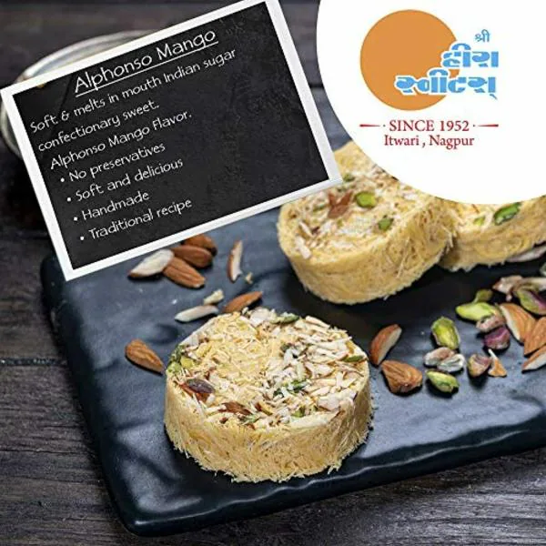 Bhagats Heera Sweets Son Roll with Orange Flavour Vegetarian 250 g ...