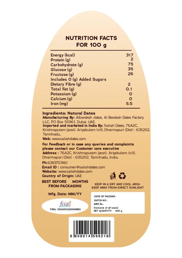 SALIAH DATES Delicious Natural Sweetener Date Syrup | Super Value Pack ...