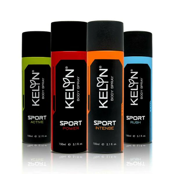 KELYN No Gas Deodorants Combo Pack for Men - Active,Rush,Intense ...