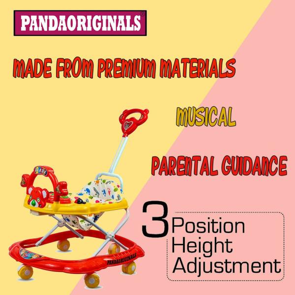 Pandaoriginals Musical Activity Walker (Red) - JioMart