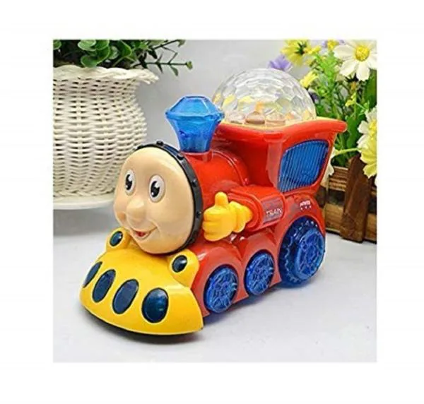 MIMY Bump and go Musical Engine Toy Train with 4D Light and Sound ...