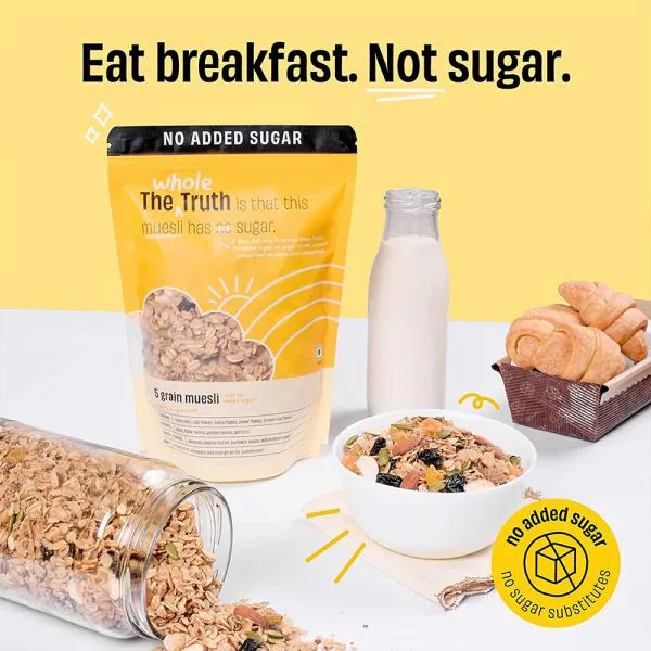 The Whole Truth - Breakfast Muesli - No Added Sugar 5 Grain Muesli ...