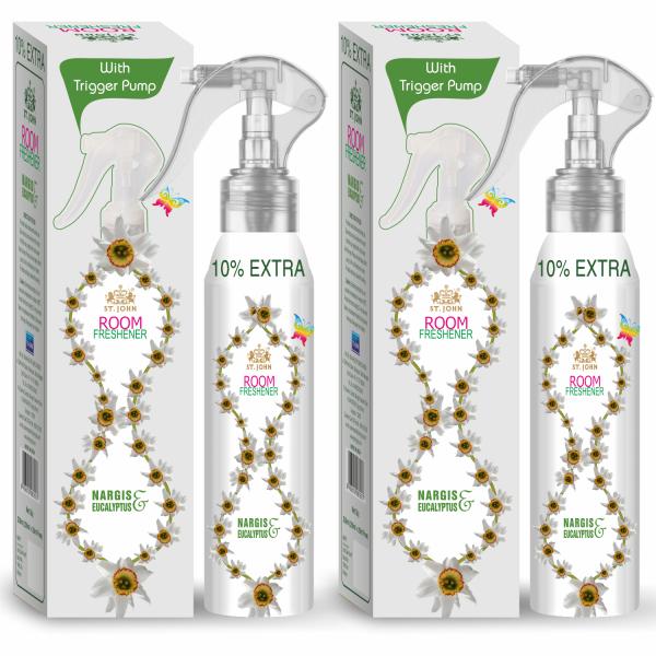 ST-JOHN Nargis & Eucalyptus Room Freshener Spray for Home and Office ...