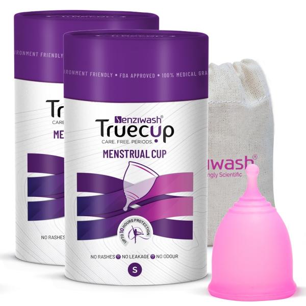 Senziwash Truecup Reusable Menstrual Cup for Women-Small Size (Pack of ...
