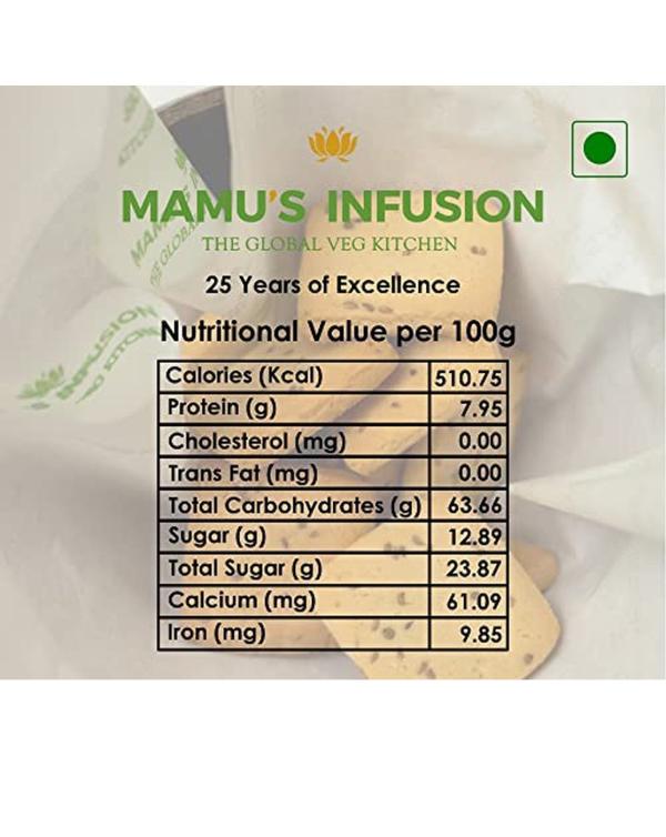 Mamus Infusion Ajwain Cookies Vegeterian 250 g (Pack of 3) - JioMart