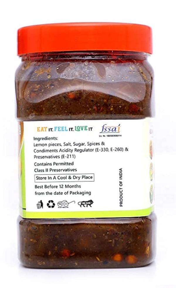 Natural Hub Mothermade Sweet & Sour Without Oil Lemon Pickle, (Khatta ...