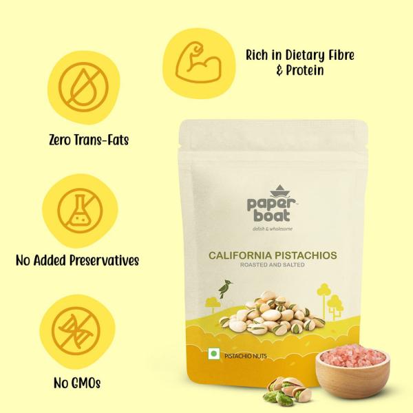Paper Boat Premium California Pistachio, Salted Pista (200g) - JioMart