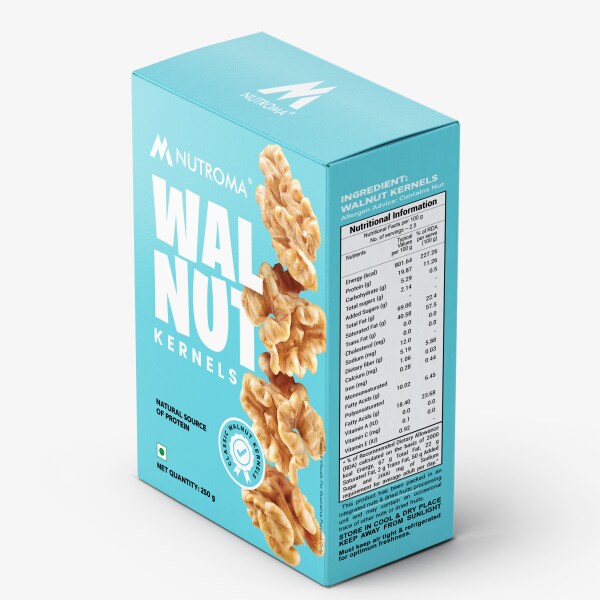Nutroma Classic Walnut Kernels Quarters | 250 gms | Rich in Omega 3 ...