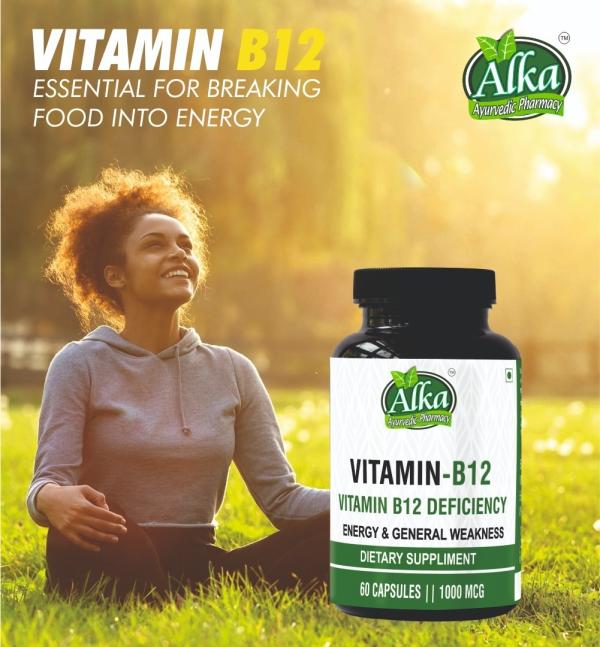 Alka Ayurvedic Pharmacy - Vitamin B12 Capsules- 1000 mcg ...