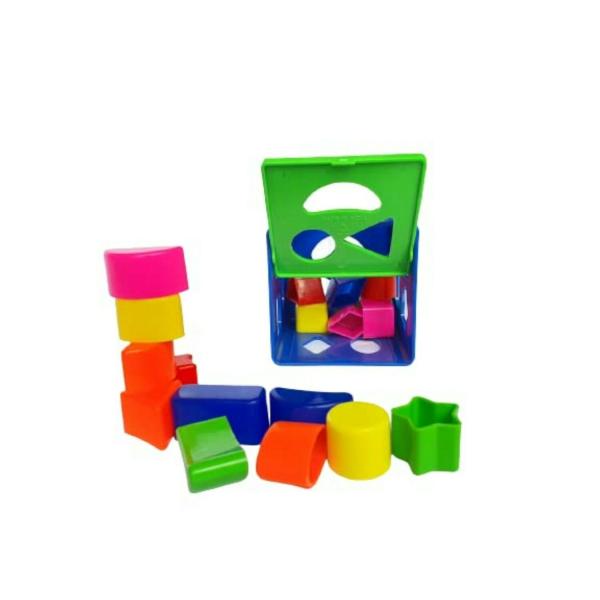Motherhood Multicolor Plastic Geometric Puzzle Stacker Shape Sorter ...